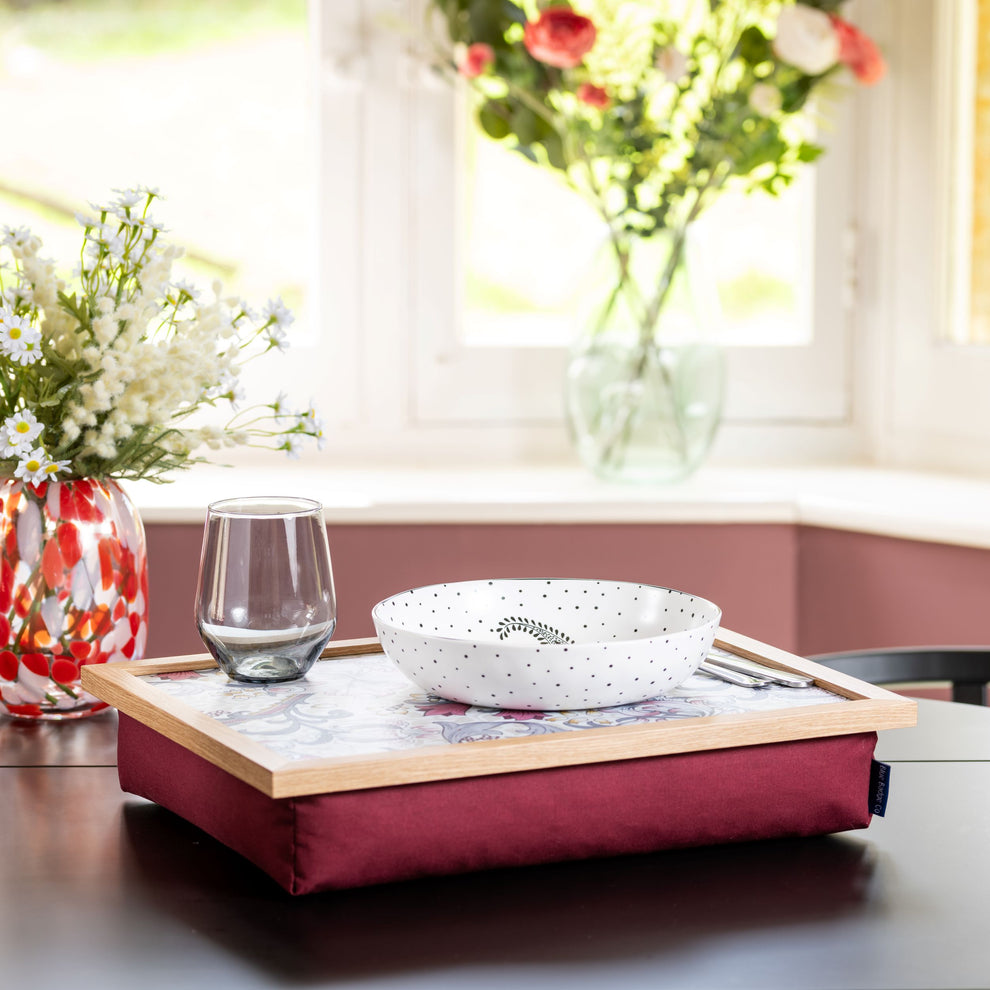 William Morris Golden Lily Plum Lap Tray | Classic British Design | UK ...