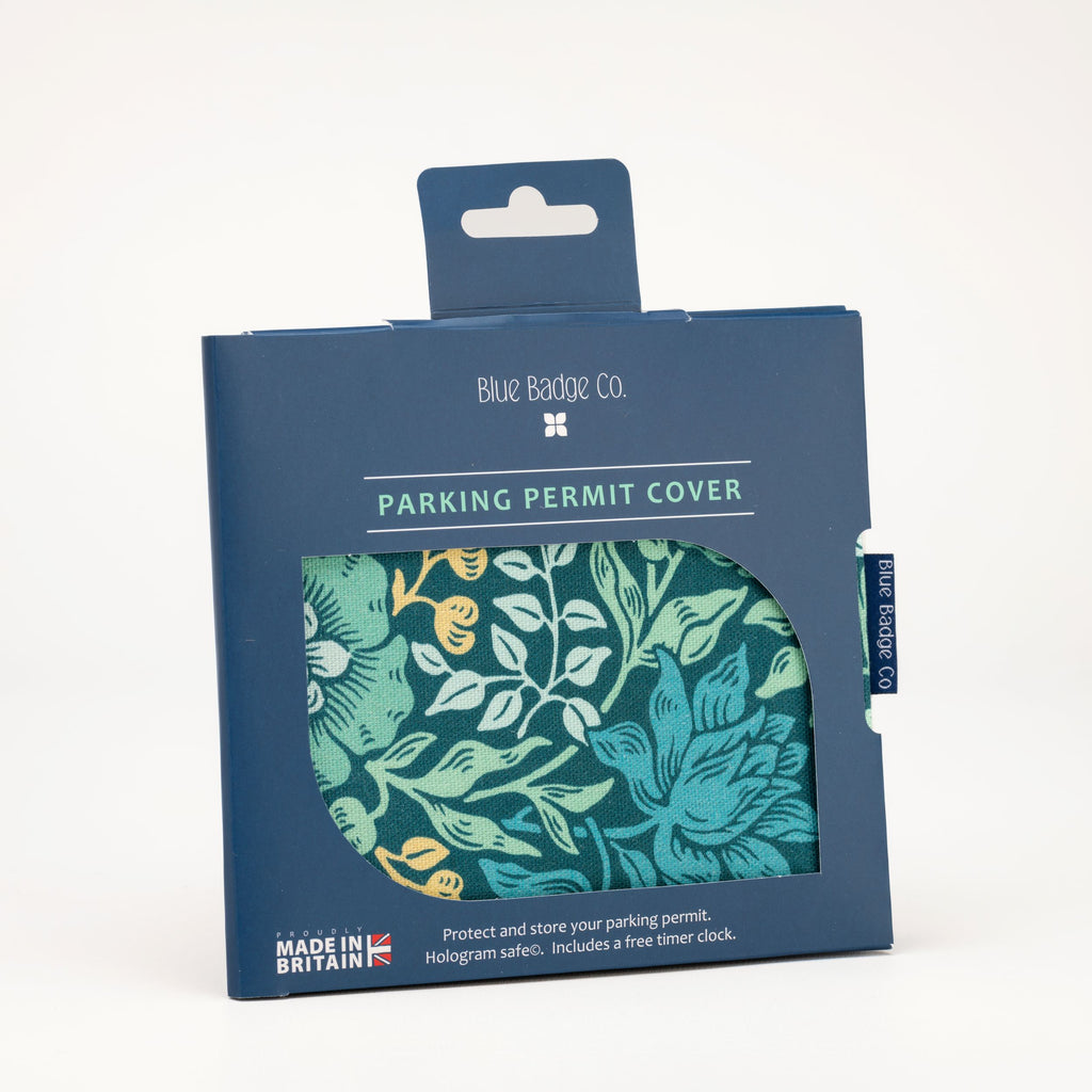 Disabled Blue Badge Parking Permit Wallet in William Morris Mallow Tea ...