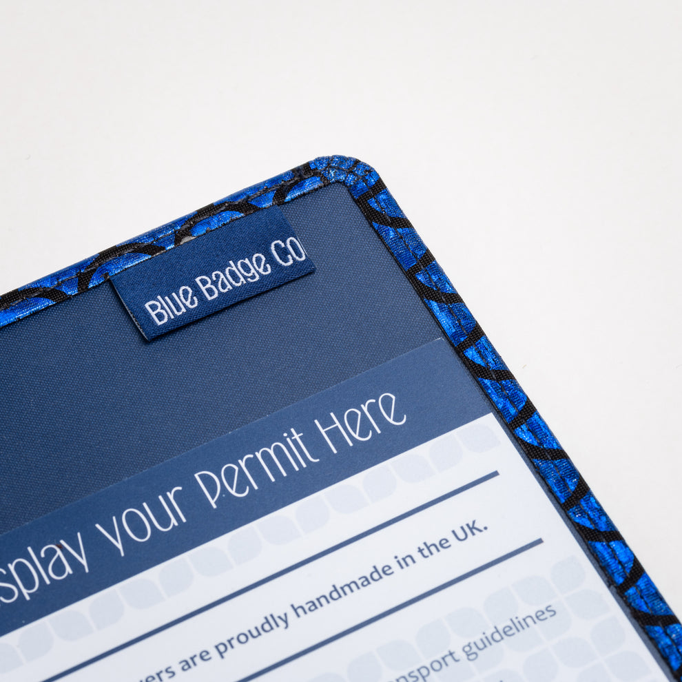Blue Badge Permit Wallet Blue Holographic Scales | Hologram Safe UK ...