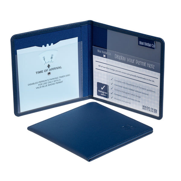 Blue Badge Permit Wallet Disabled Parking Navy Eco-Friendly | Hologram ...