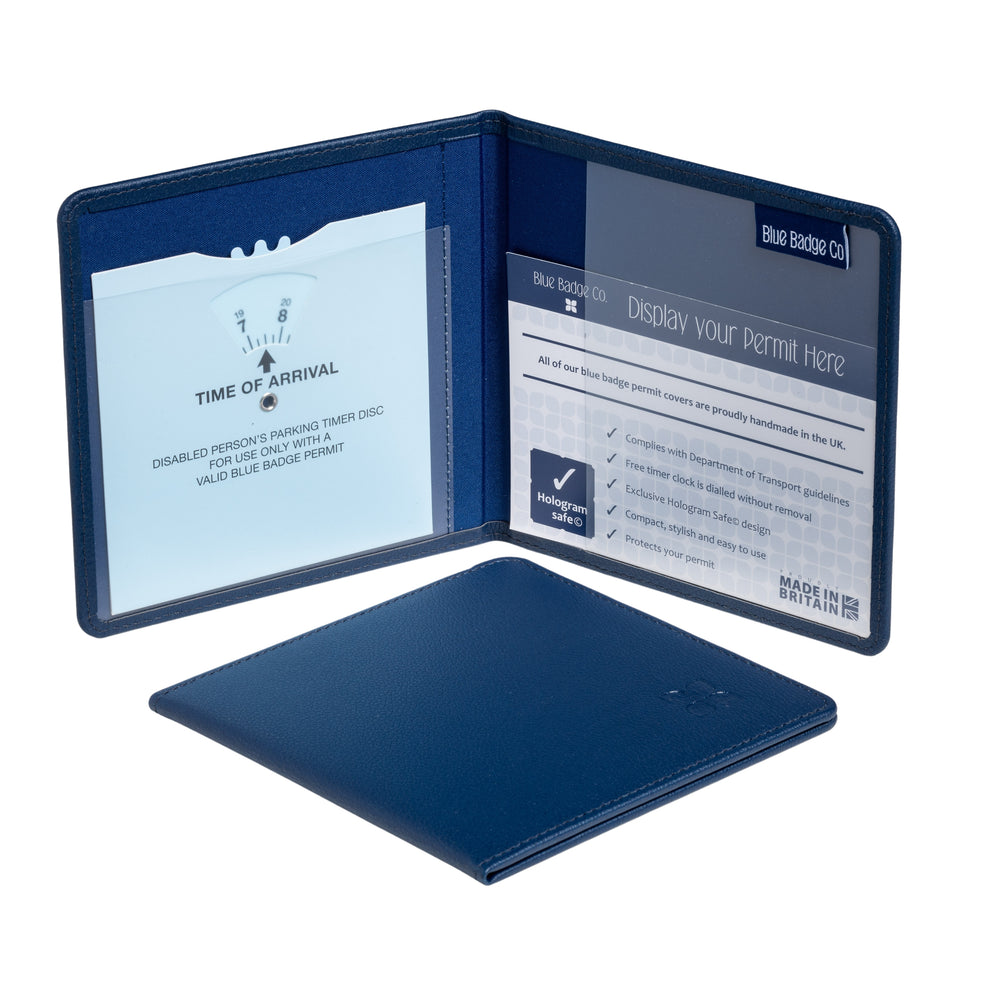 Blue Badge Permit Wallet Disabled Parking Navy Eco-Friendly | Hologram ...