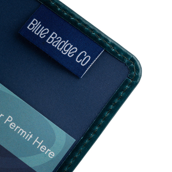 Blue Badge Permit Wallet Disabled Parking Teal Eco-Friendly | Hologram ...